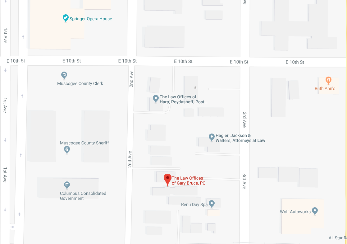 Contact Law Offices of Gary Bruce - Attorney Near Columbus, GA